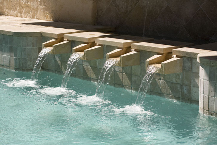 pool fountain feature - Traditional - Pool - Austin - by User | Houzz