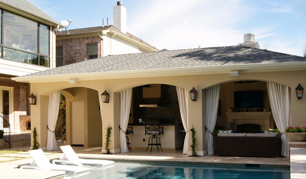 Pool House Houston Area - Traditional - Pool - Houston - by TCP Custom ...