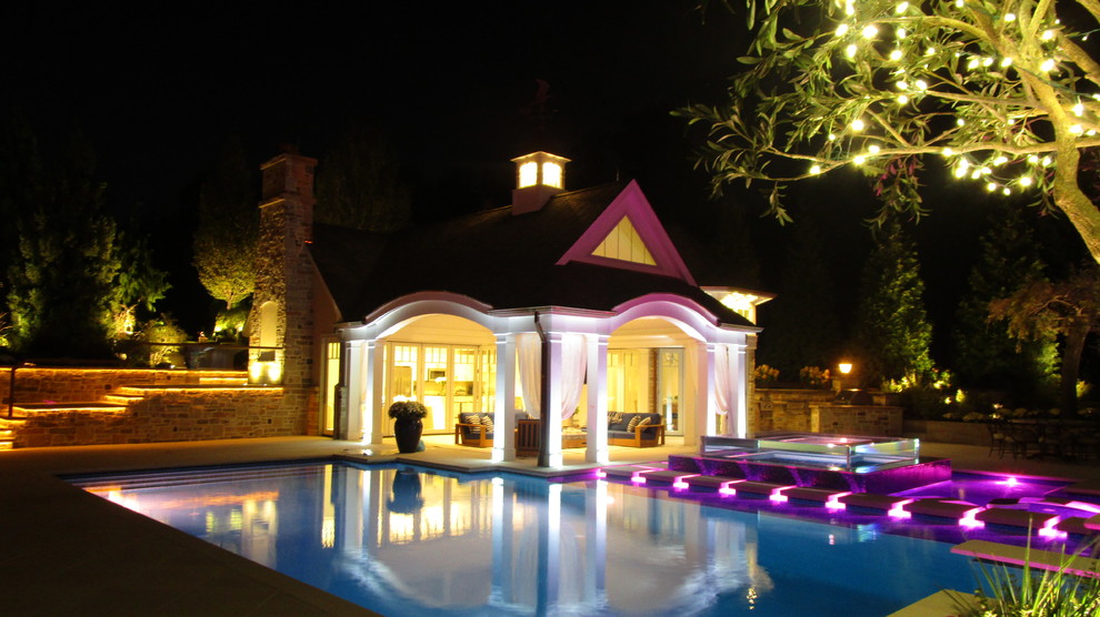 Pool House Lighting - Transitional - Pool - Cleveland - by Joseph Myers ...
