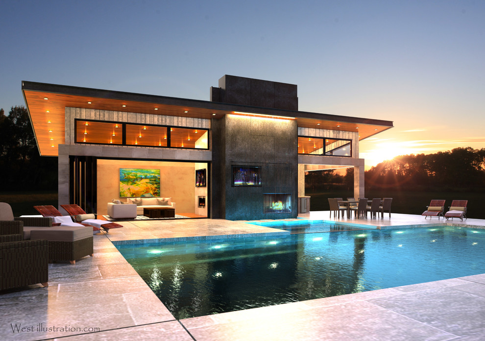 Pool House - Modern - Pool - Other - by Stillwater Architecture L.L.C ...