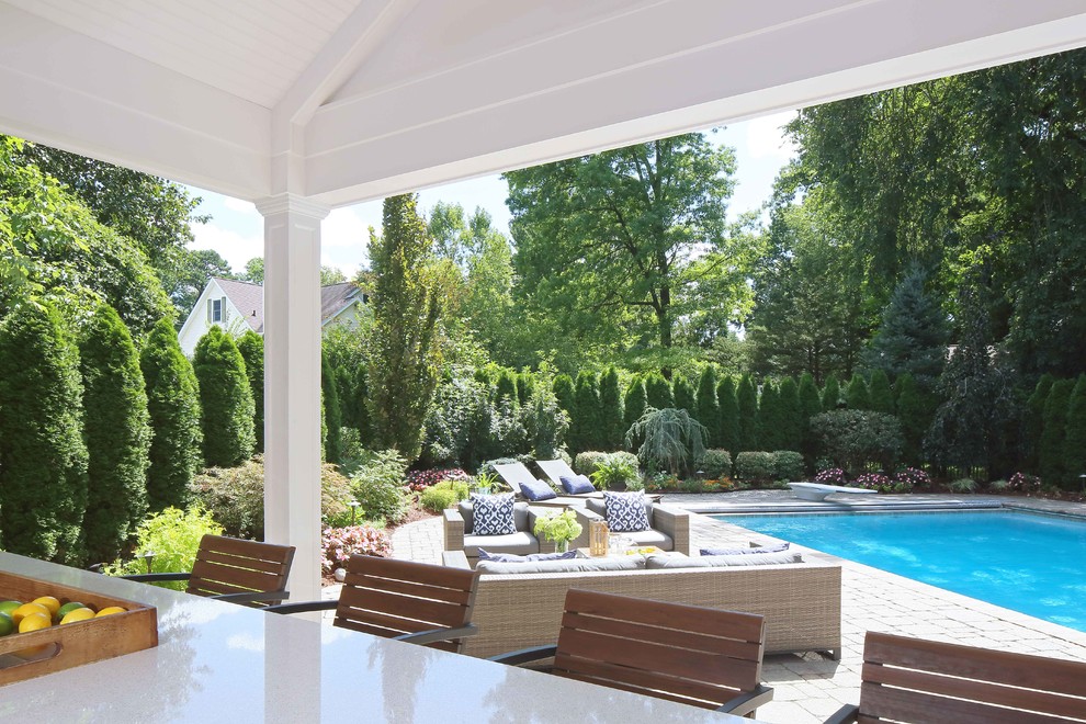 Pool House - Transitional - Pool - New York - by Terracotta Studio | Houzz