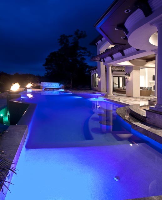 Pool Lighting - Modern - Pool - Houston - by Downunda Pools | Houzz