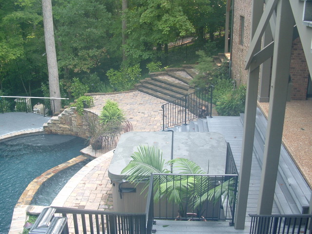 Pool on Steep Slope - Traditional - Pool - Other - by Arrington ...