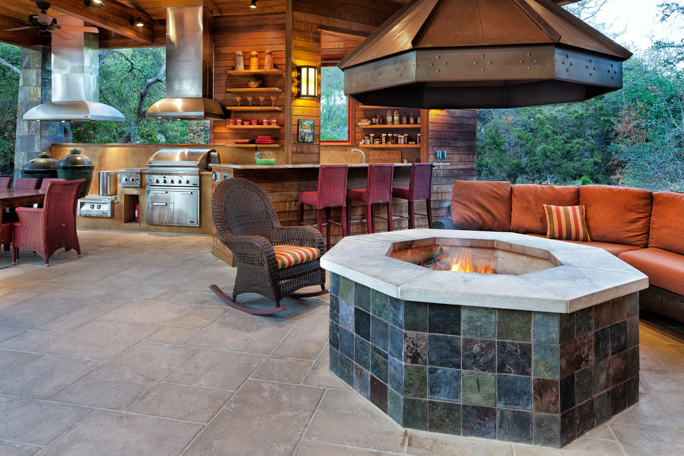 Pool Pavilion - Transitional - Patio - Austin - by Gregory Thomas ...