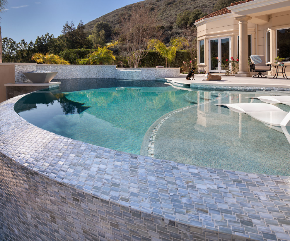 Pool Project - Mediterranean - Pool - Los Angeles - by Lunada Bay Tile ...