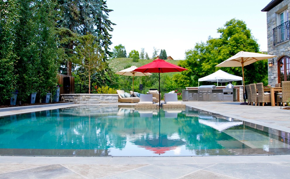 Pool Project - Traditional - Pool - Calgary - by Rocky Mountain Pools ...