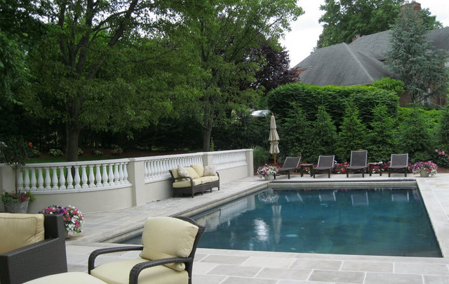 Pool Renovation with Bluestone Patio - Traditional - Pool - New York ...