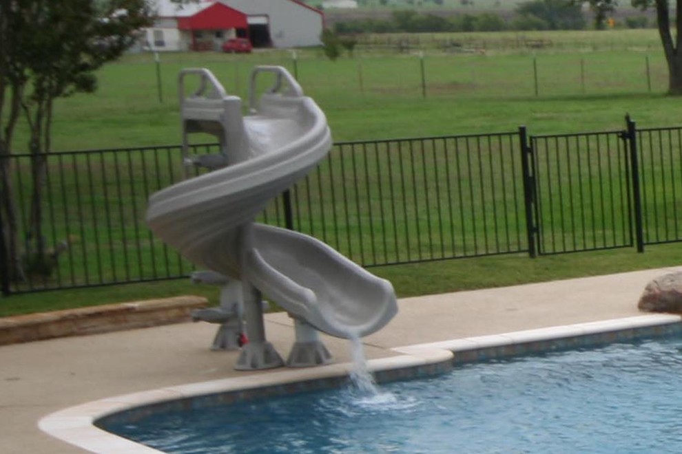 Pool Slides - Traditional - Pool - Dallas - by Pulliam Pools | Houzz