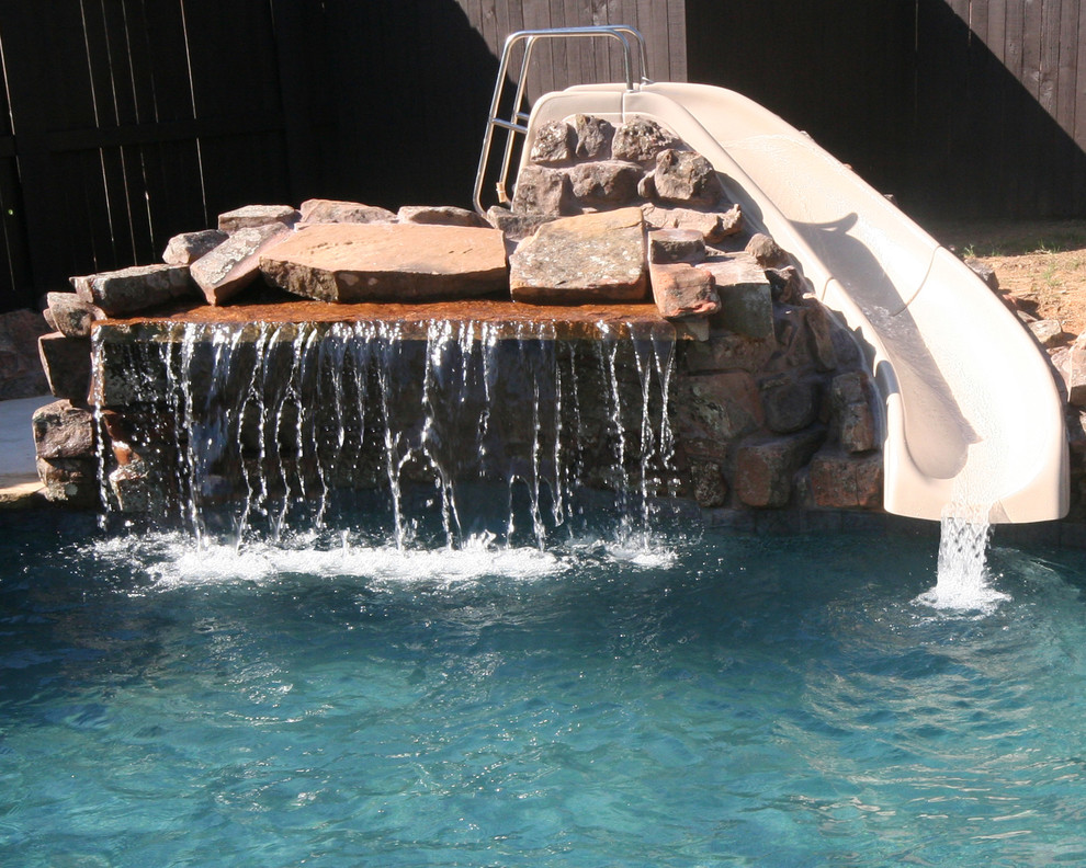 Pool Slides - Traditional - Pool - Dallas - by Pulliam Pools | Houzz