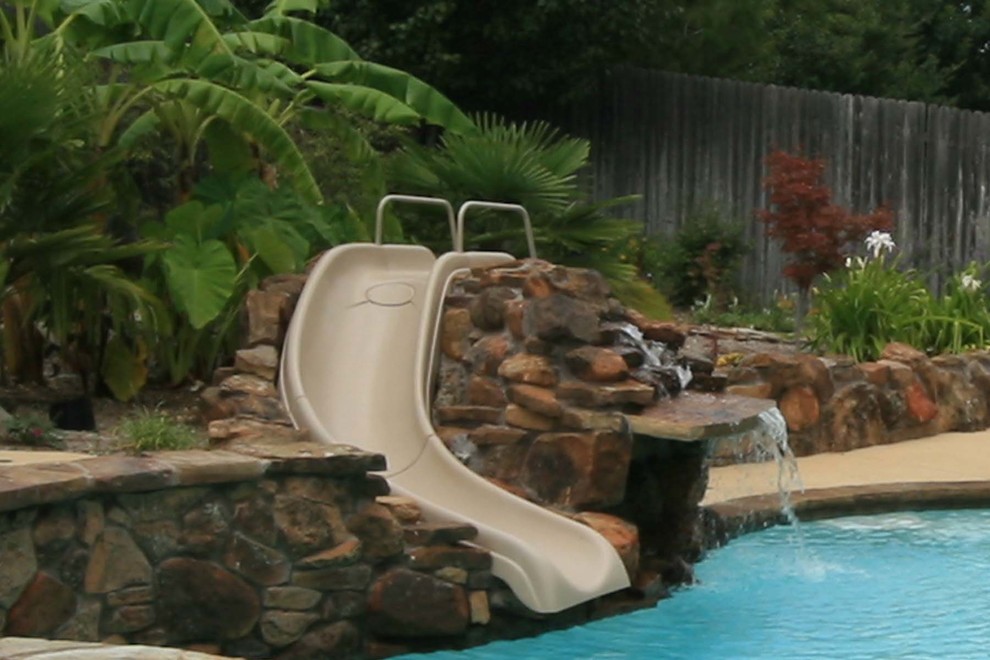 Pool Slides - Traditional - Pool - Dallas - by Pulliam Pools | Houzz