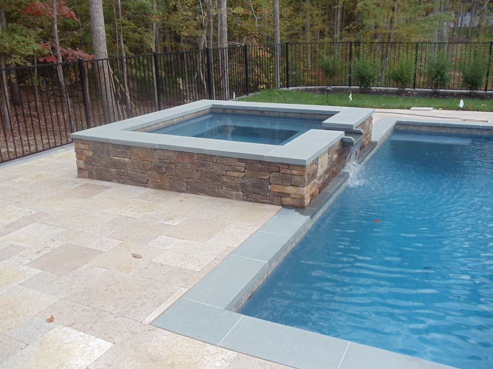 Pool, Spa and Outdoor Room - Traditional - Pool - Richmond - by ...