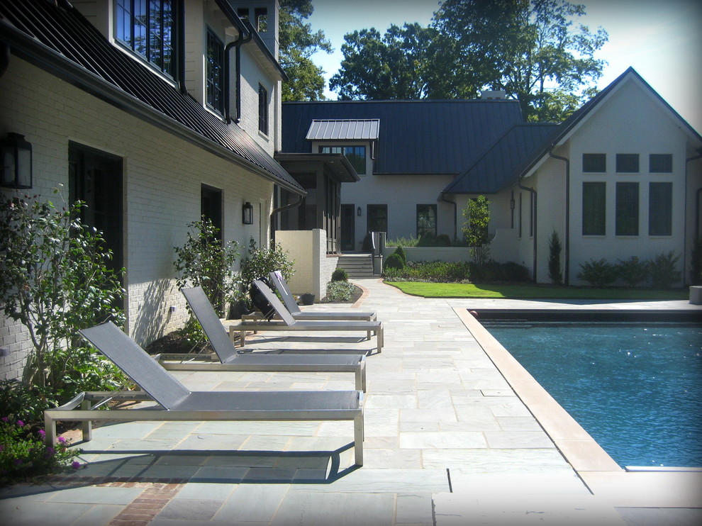 Pool Terrace - Traditional - Pool - Nashville - by Wantland Ink ...