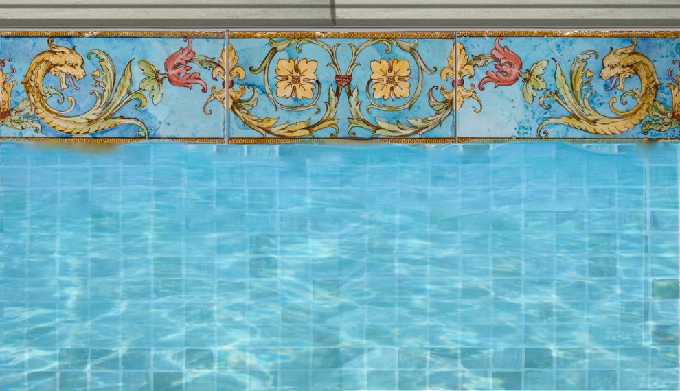 Pool Tile examples - Mediterranean - Swimming Pool & Hot Tub - San ...