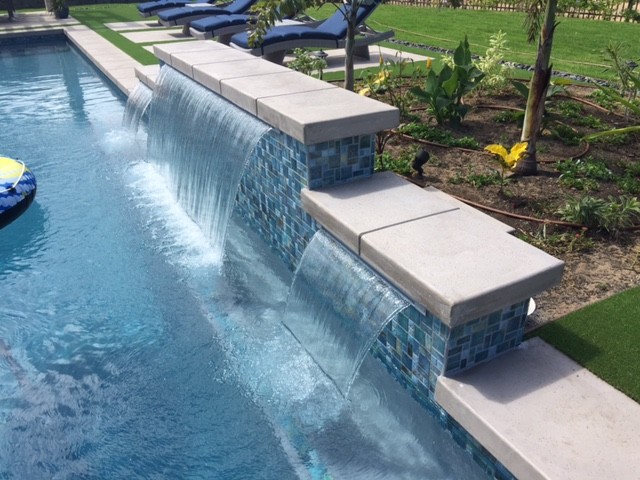 Pool with Pergola & Outdoor Shower - Contemporary - Swimming Pool & Hot ...