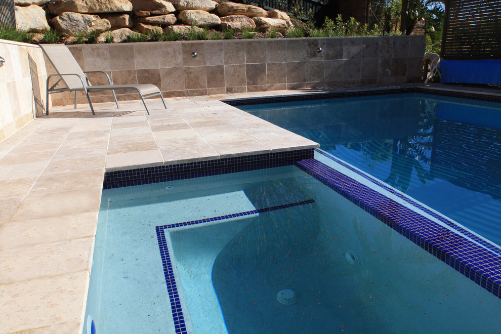 Pools & Spas featuring stone by Sareen Stone - Traditional - Pool ...