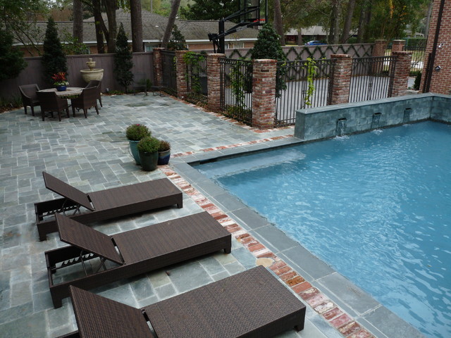 Pools - Geo Metric - Clásico renovado - Piscina - Houston - de Artistry Outdoors (Custom Pools ...