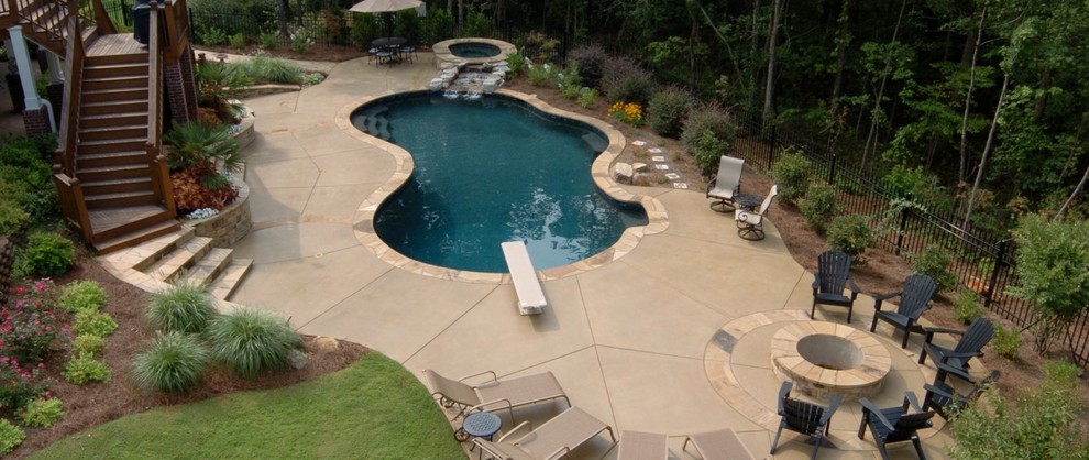 Pools We've Built - Traditional - Pool - Atlanta - by Boscoe's Pools ...