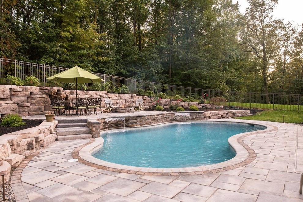 Poolside Campfire - Contemporary - Pool - Other - by Knutsen Outdoor ...