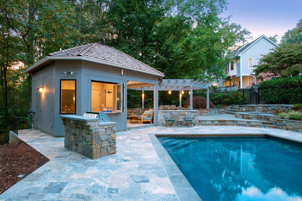 Poolside Entertainment Area - Traditional - Pool - DC Metro - by MARK ...