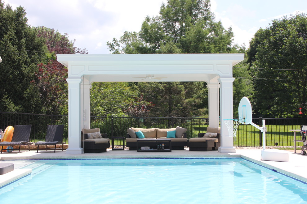 Poolside Pagodas - Mediterranean - Pool - St Louis - by Curtiss W ...