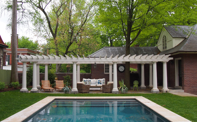 Poolside Structures - Traditional - Swimming Pool & Hot Tub - St Louis ...