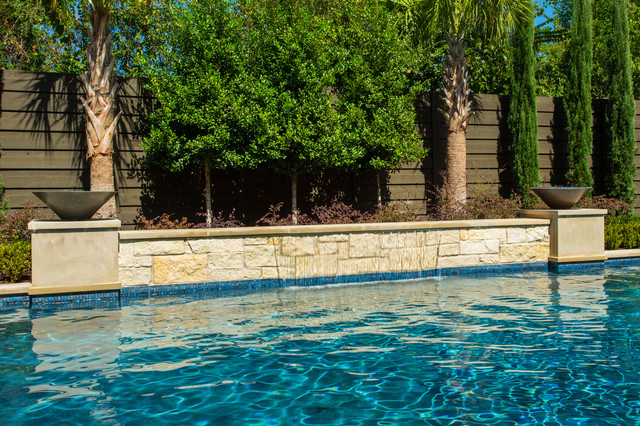 Preston Hollow Transitional Modern - Transitional - Swimming Pool & Hot ...