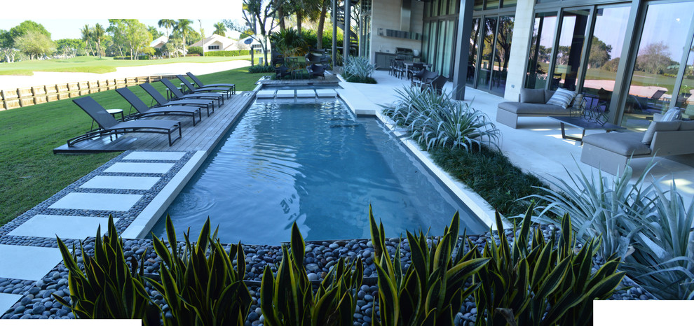 Private Estate Contemporary - Contemporary - Pool - Miami - by Krent ...