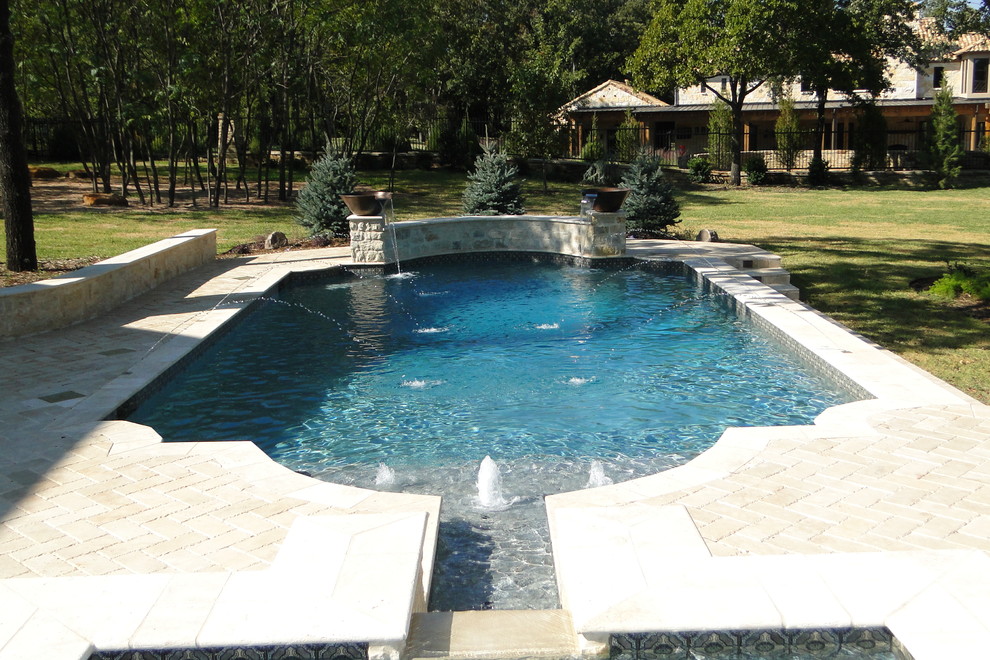 Private Formal Pool - Traditional - Pool - Dallas - by Watercrest Pools ...