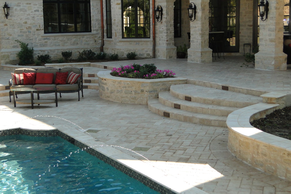 Private Formal Pool - Traditional - Pool - Dallas - by Watercrest Pools ...