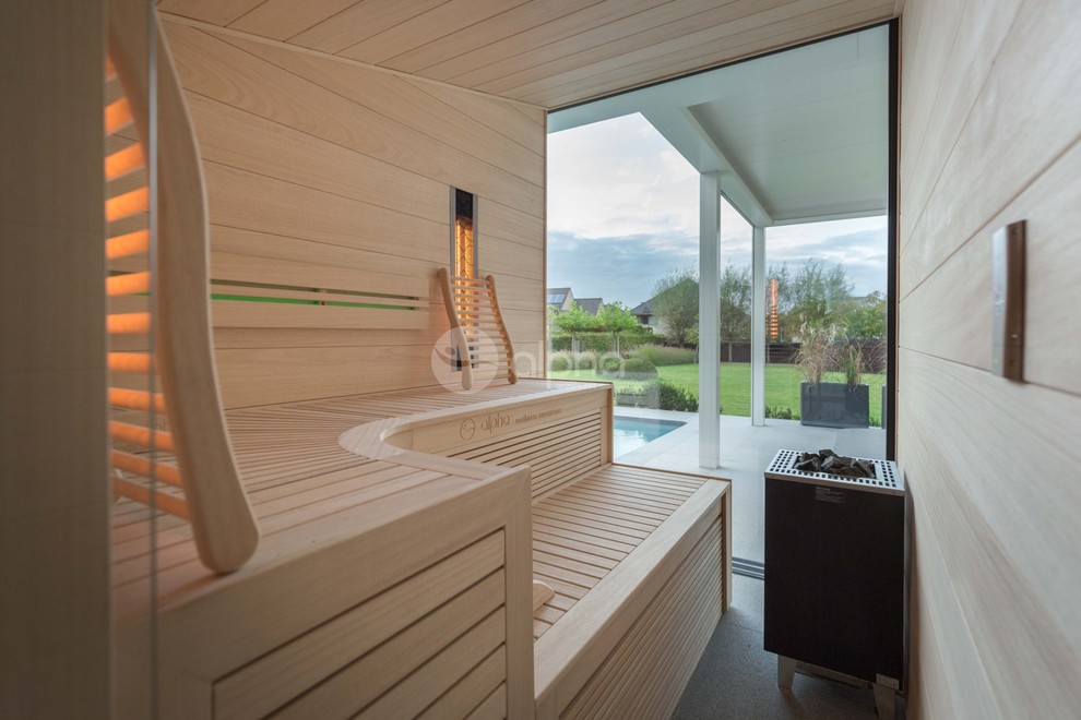 Project Outdoor Sauna Combi - Contemporary - Pool - Boston - by Ambient ...
