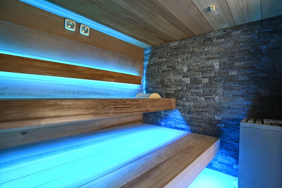 Project Traditional Sauna - Contemporary - Pool - New York - by Alpha ...