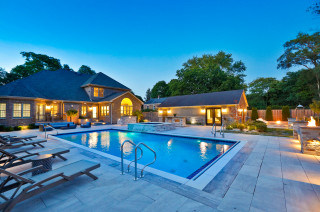 Prospect Heights Outdoor Living Project with Swimming Pool and Hot Tub ...