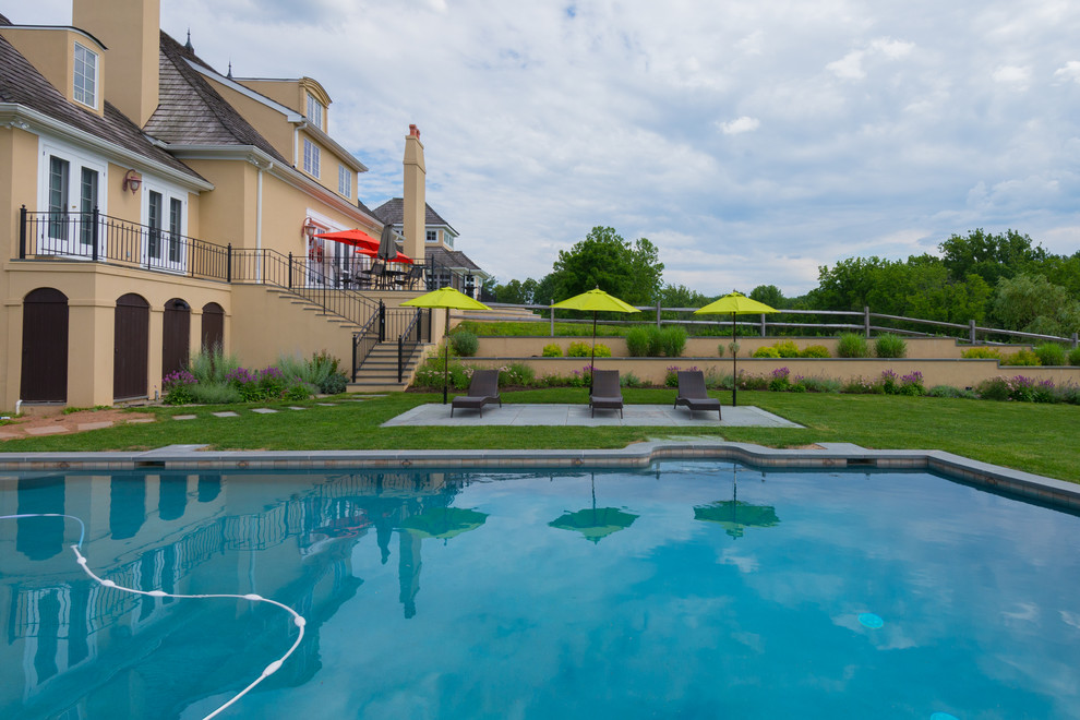 Provincial Pool - Traditional - Pool - New York - by Britney O'Donnell ...