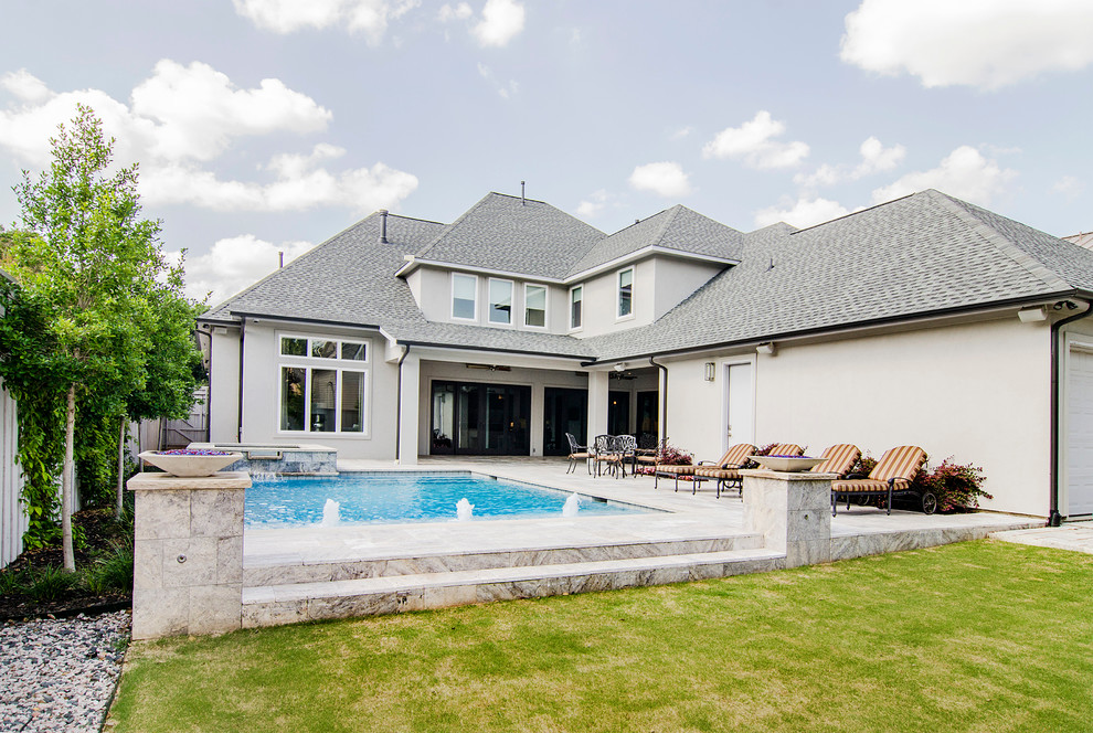 Purdue Custom Home - Transitional - Pool - Dallas - by Alair Homes ...