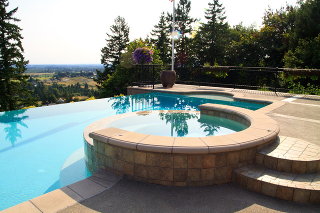 Quarry pool with a view - Traditional - Pool - Portland - by Anderson ...