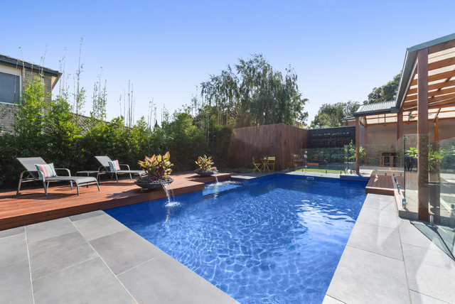 Raised Pool Deck - Contemporary - Pool - Melbourne - by Albatross Pools ...