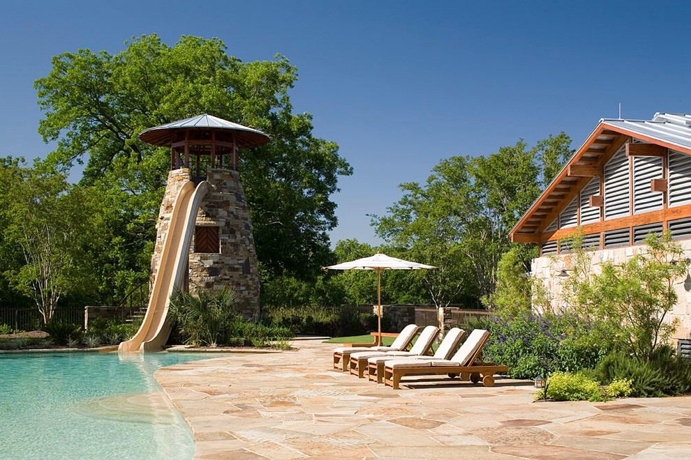 Ranch House - Rustic - Pool - Austin - by Foursquare Builders | Houzz