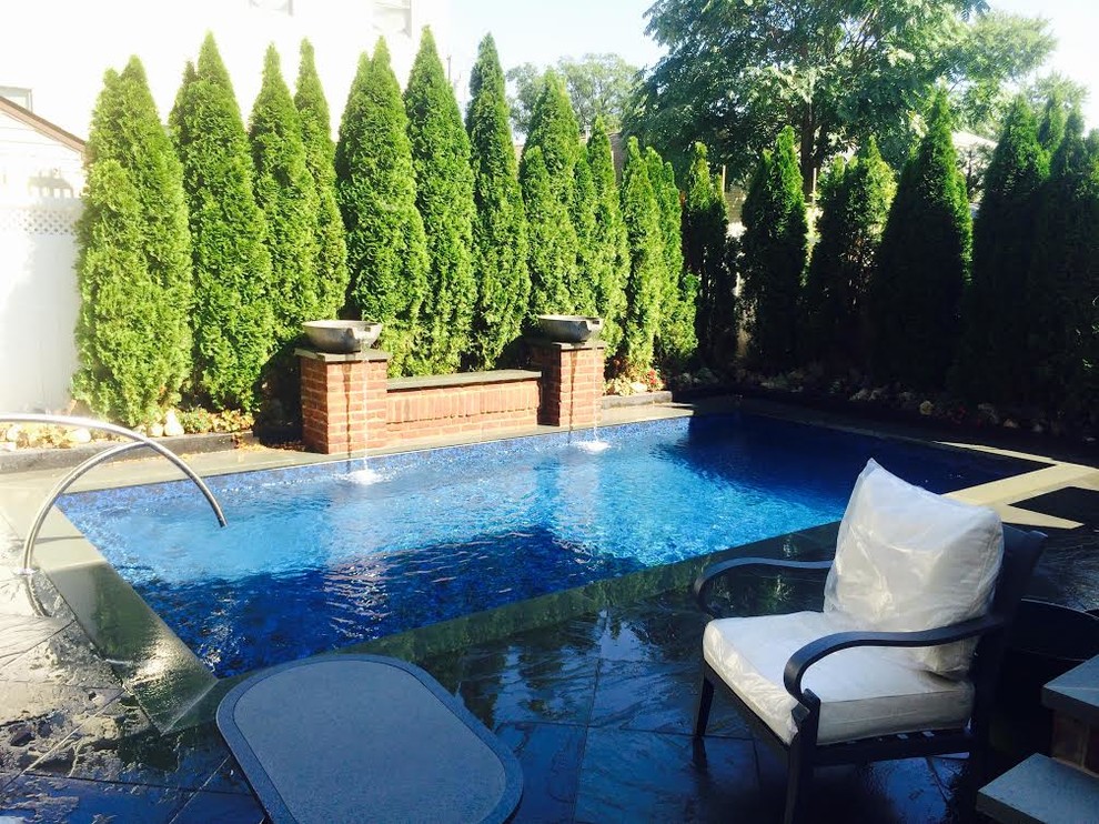 Rectangle Vinyl Liner Pool - Contemporary - Pool - New York - by ...