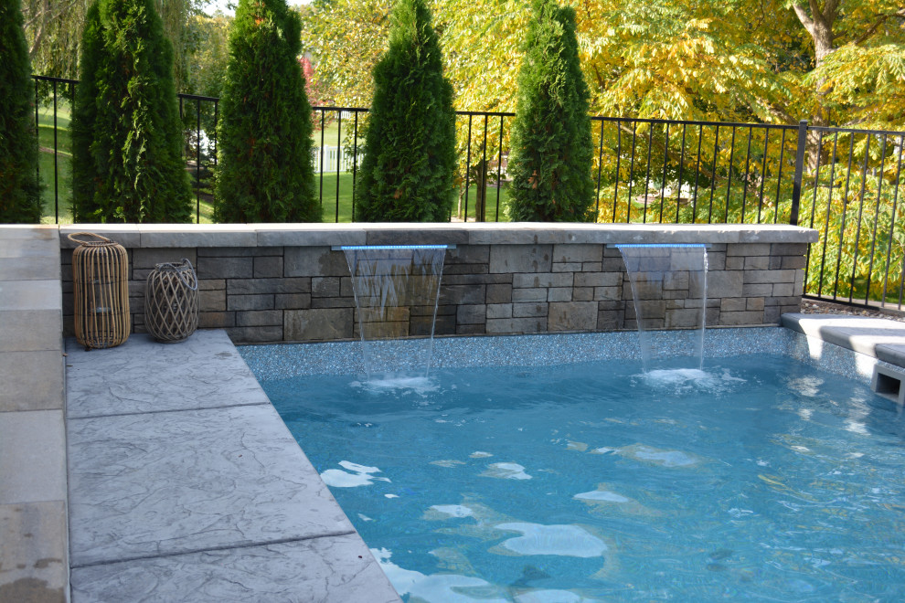Reef Custom Rectangle Vinyl Liner, Lake St. Louis, MO - Modern - Pool ...