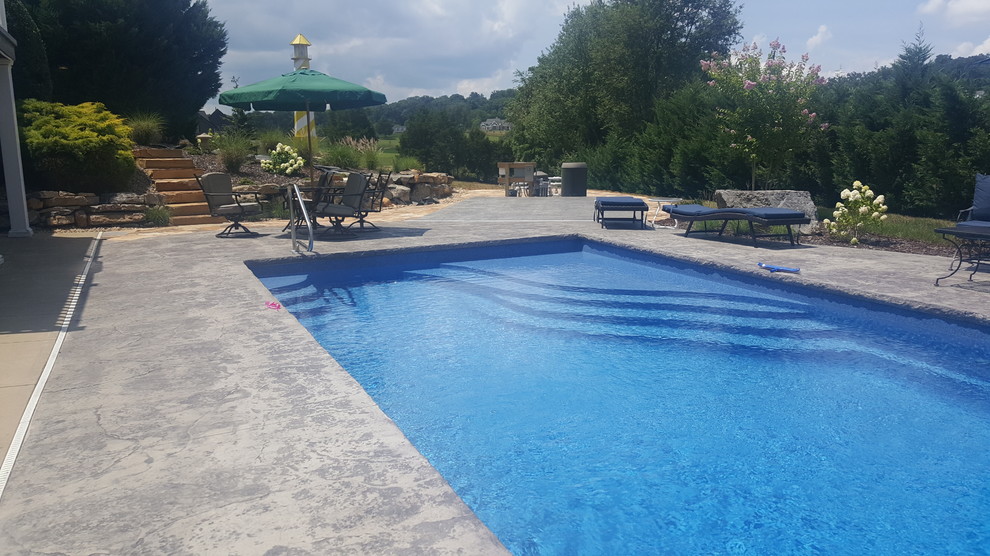 Regatta Fiberglass Pool by Blue Hawaiian - Pool - Boston - by Latham ...