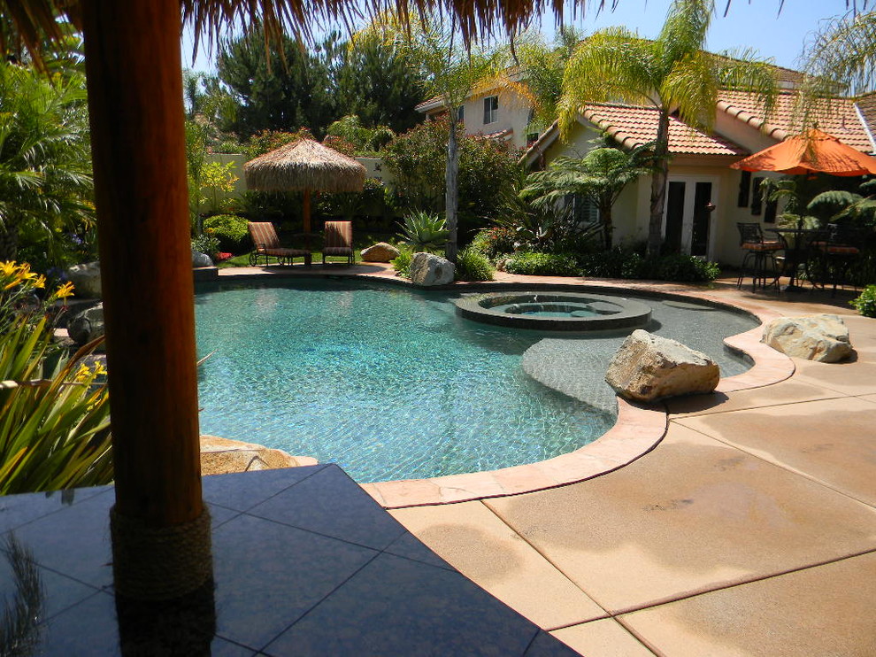 Residence 3 - Tropical - Pool - San Diego - by Smart Water Landscape ...