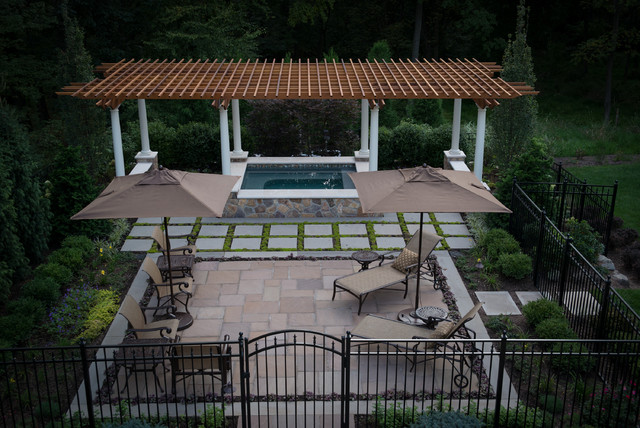 Residential Intimate Spa & Garden - Traditional - Swimming Pool & Hot ...