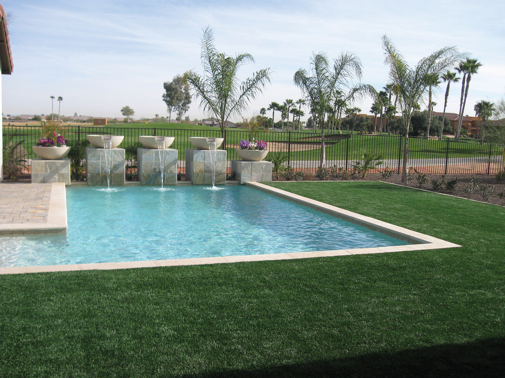 Residential Landscape - Contemporary - Pool - Phoenix - by ForeverLawn ...