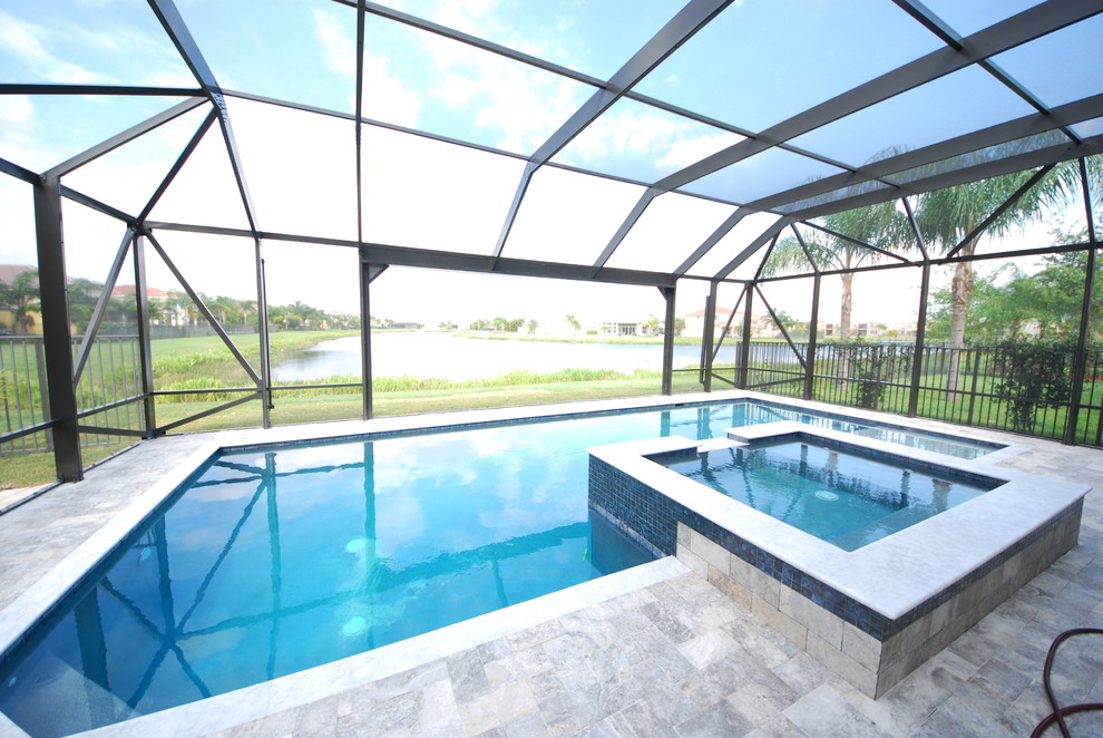 Residential Pool Enclosure - Contemporary - Pools & Hot Tubs - Miami ...