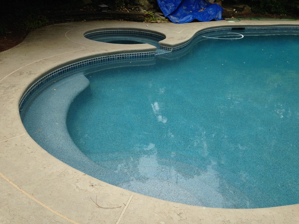 Residential Pool Renovations - Aqua Blue PebbleSheen - Klassisch ...