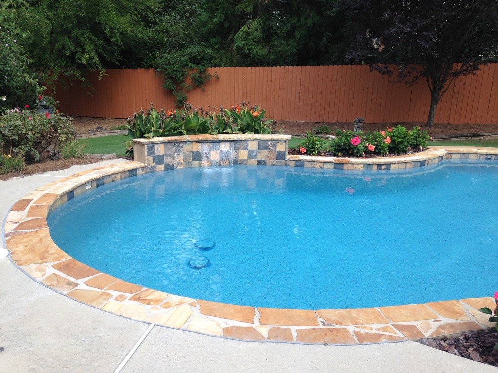 Residential Pool Renovations Blue Lagoon Pebbletec Traditional