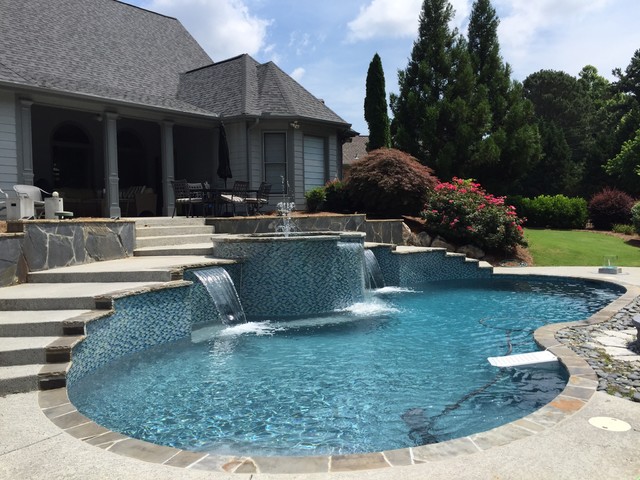 Residential Pool Renovations French Gray Pebblesheen Modern