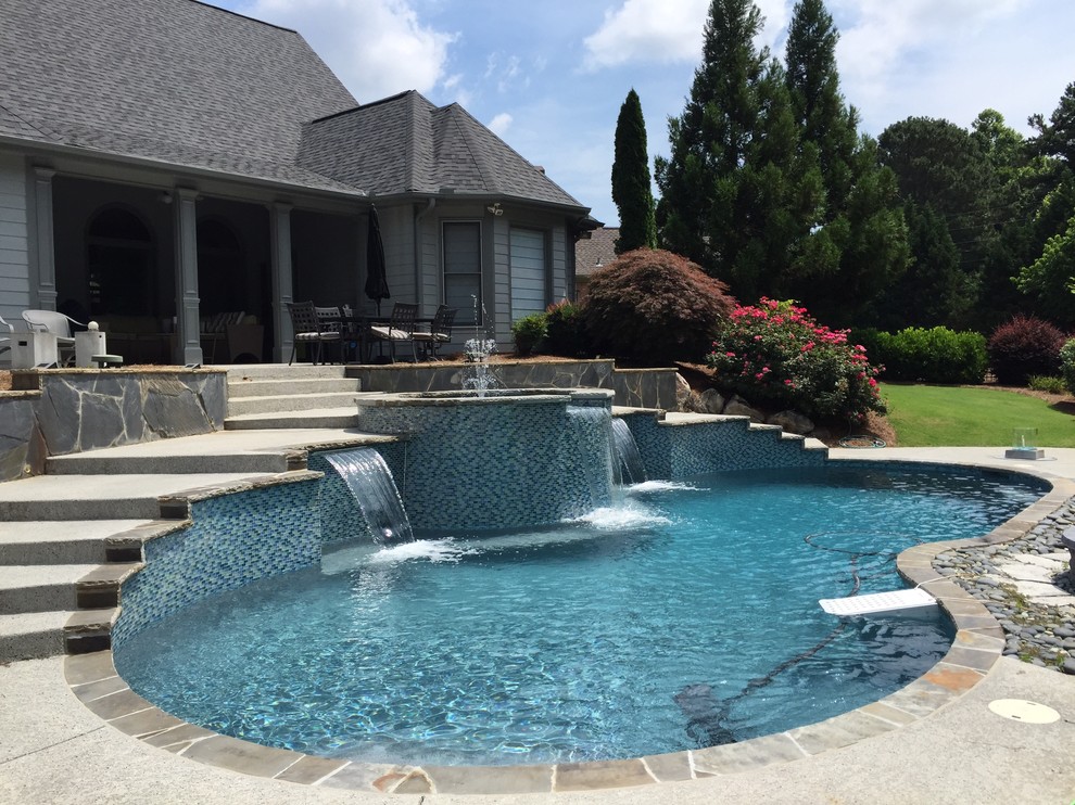Residential Pool Renovations - French Gray PebbleSheen - Modern ...