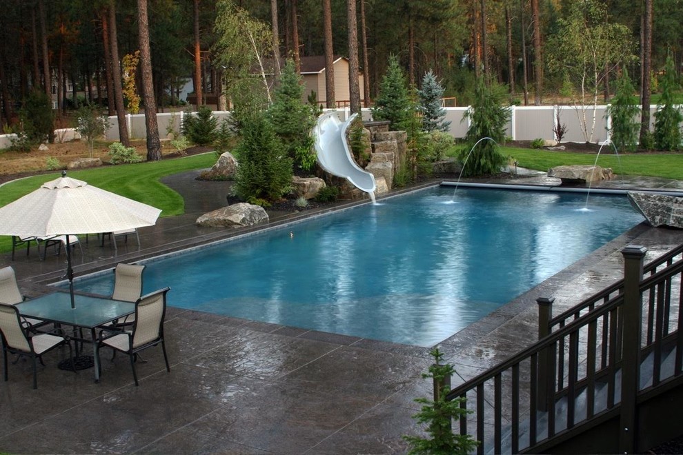 Residential Resort - Modern - Pool - Seattle - by Copper Creek Pools ...