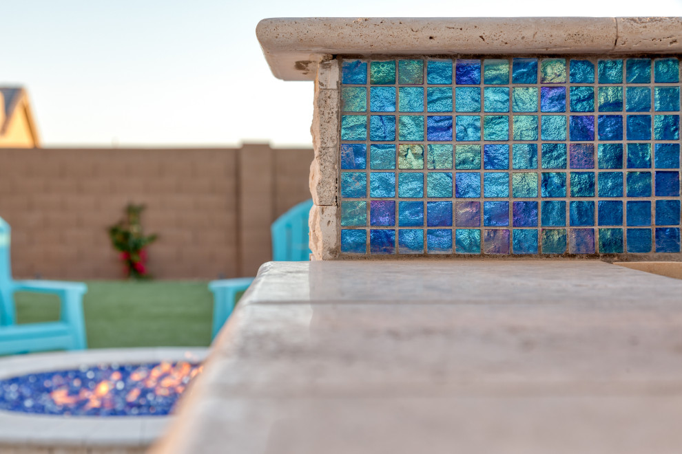 Resort-style Backyard in Sky Crossing - Modern - Pool - Phoenix - by ...